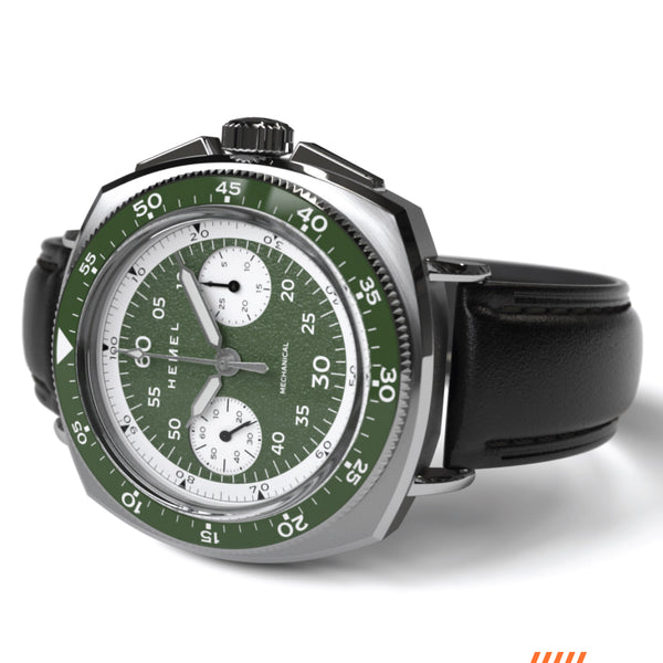 Sky Racer / Hand Winding Mechanical / Raceway Green – Hemel