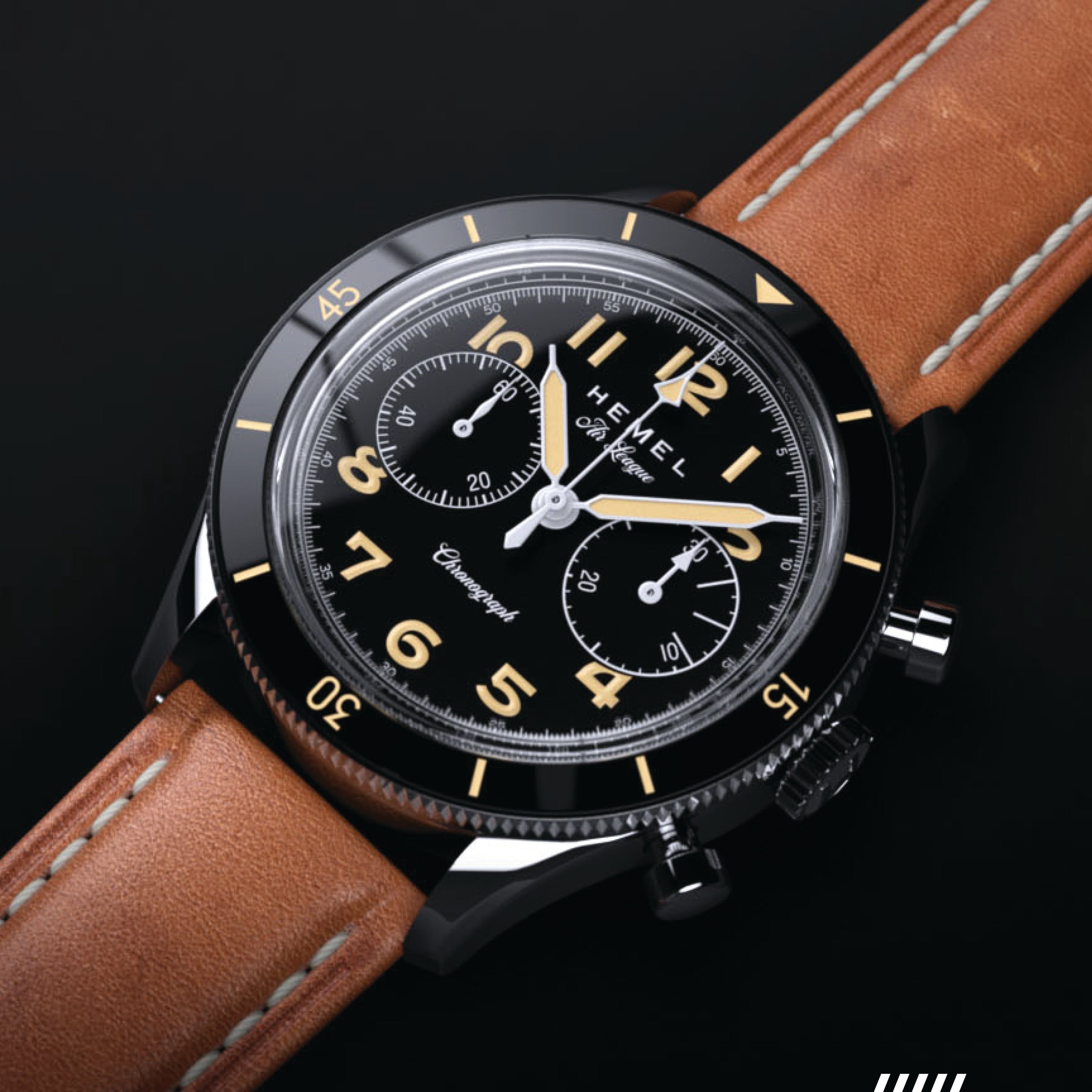 Hemel HFT20 Watch for Men with VK64 Configuration - Hemel Watches